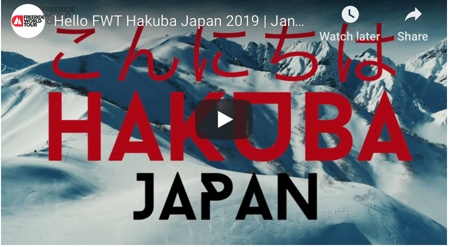 The 2019 Freeride World Tour Starts in Four Days in Hakuba with the ...