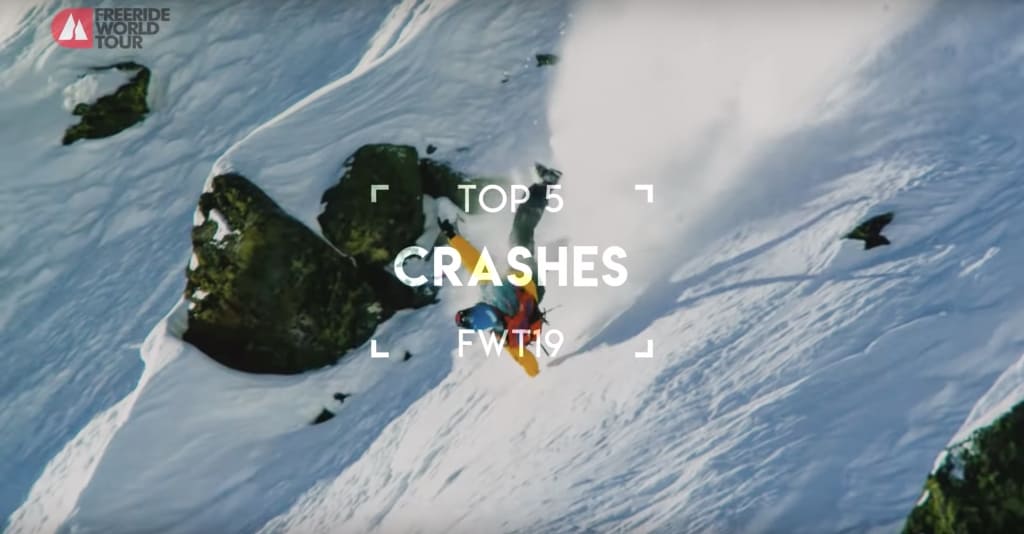 Top 5 Crashes From The Freeride World Tour 2019 - Video | Mountainwatch
