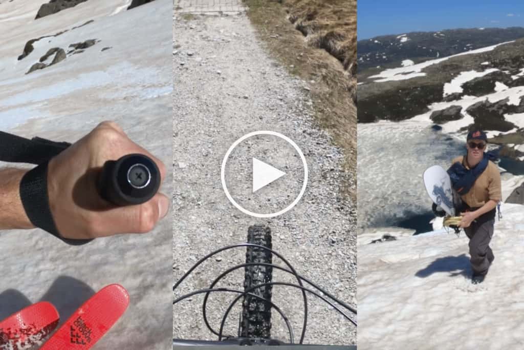 Bike, Ski, Climb - A Spring Day Adventure in the Snowy Mountains ...