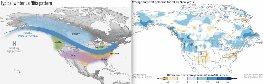 2022-2023 North American Snow Season Outlook – More Snow up North, Less ...
