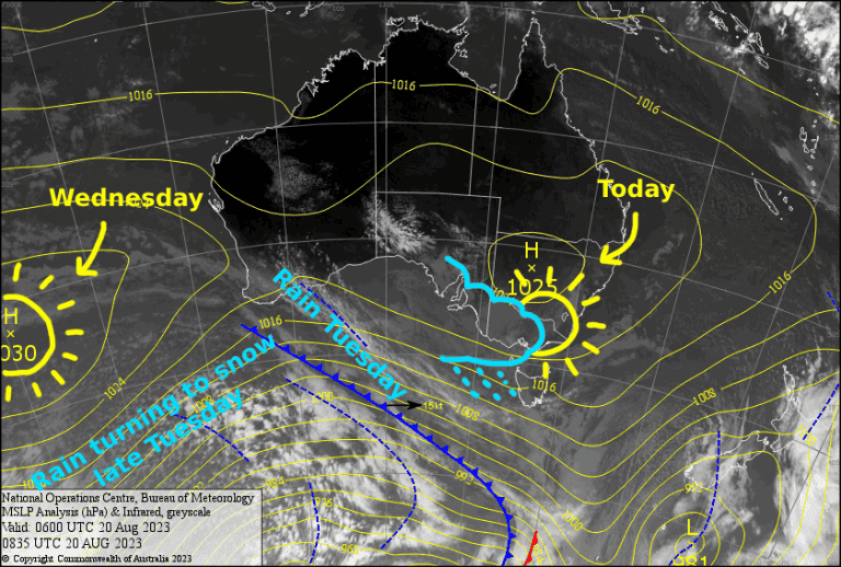 Australian Forecast, Monday August 21st – A Deluge Of Rain On Tuesday ...