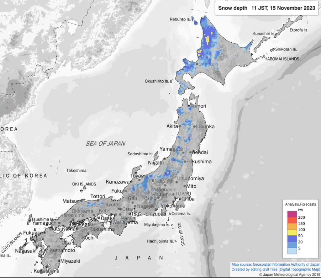 2023-2024 Japanese Snow Season Outlook – Grasshopper's November Update ...