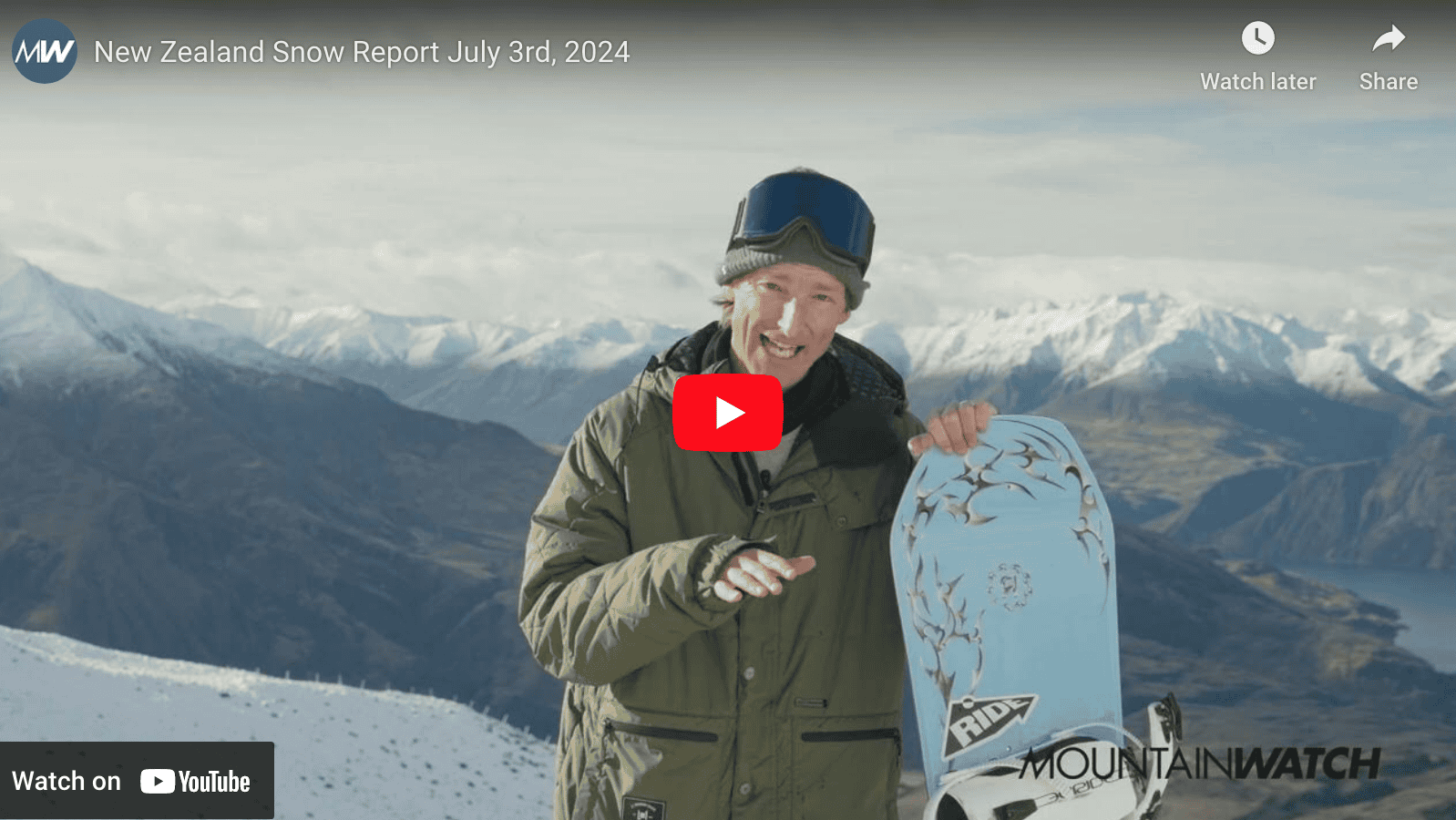 New Zealand Video Snow Report, July 3rd - 30-50cms for Southern Lakes ...