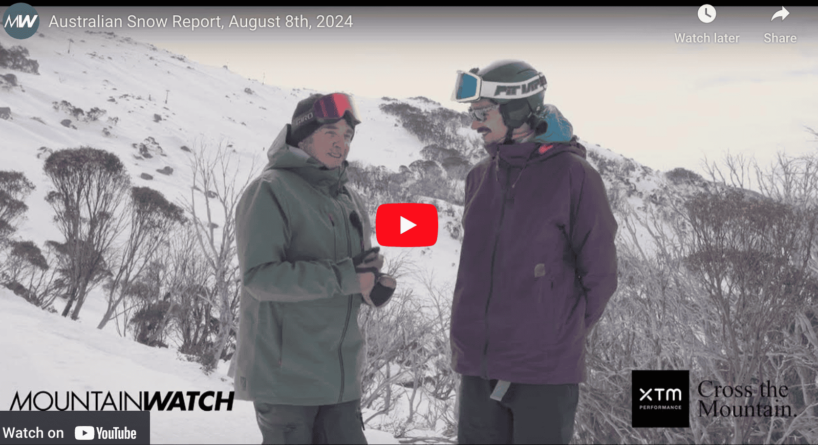 Australian Video Snow Report, August 8th, Featuring an interview with ...