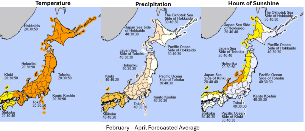 Japan 2024-2025 Snow Season Outlook, Mid-Season Update - Warming Trend ...