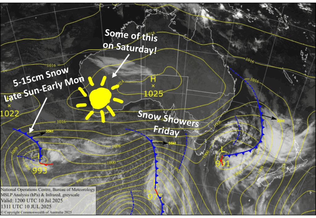 Grasshopper's Australian Weekend Forecast, Friday July 11th - Lingering ...