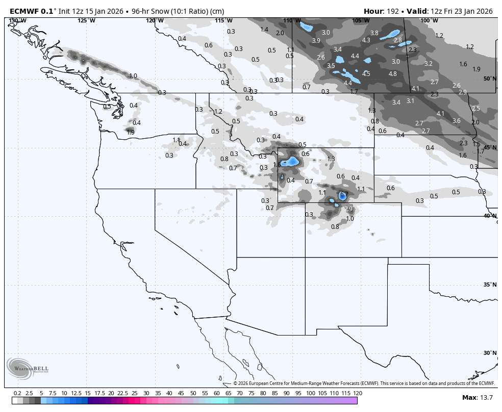 Weekly North America Forecast, Thursday January 15th – Long High & Dry ...