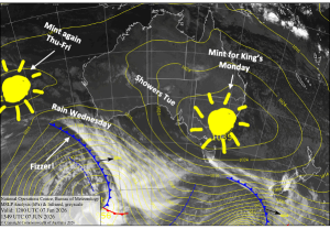 Australian Forecast, Monday June 8th – Mint Weather Continues Today ...